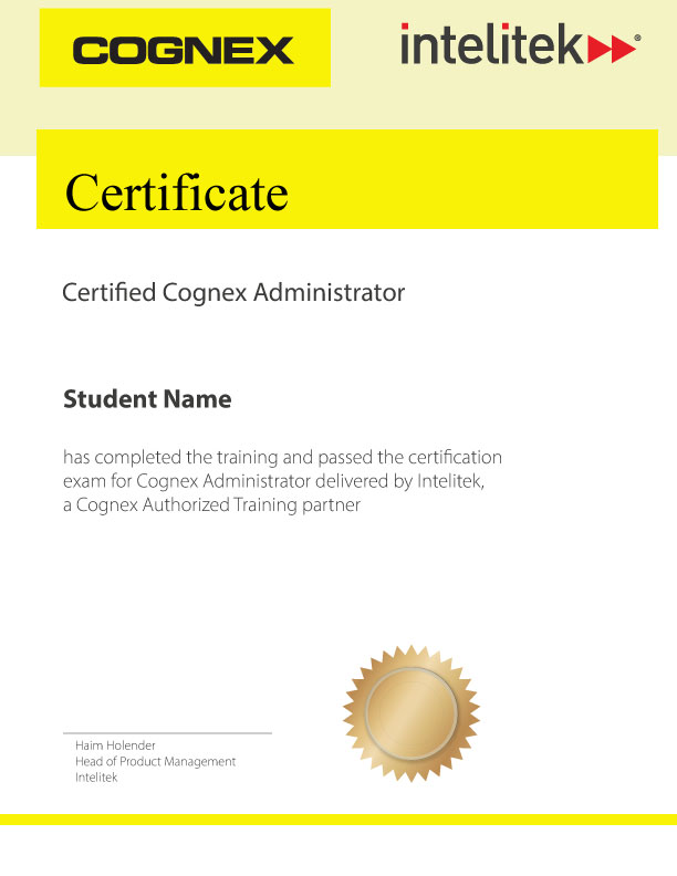 INDUSTRY CERTIFICATION - Intelitek